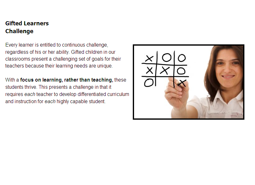 Differentiated Instruction Professional Learning Board
